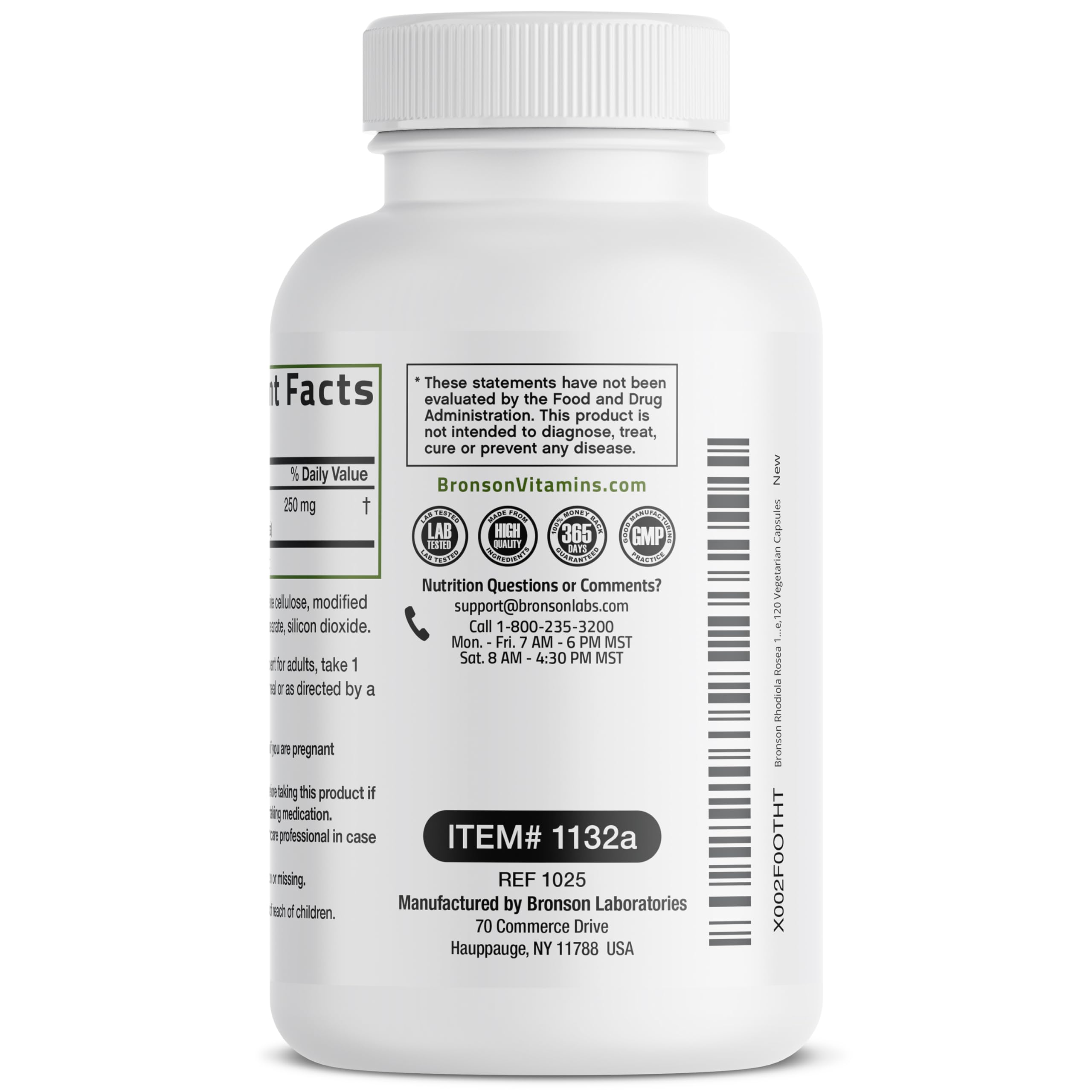 Gluten-free Rhodiola Rosea capsules