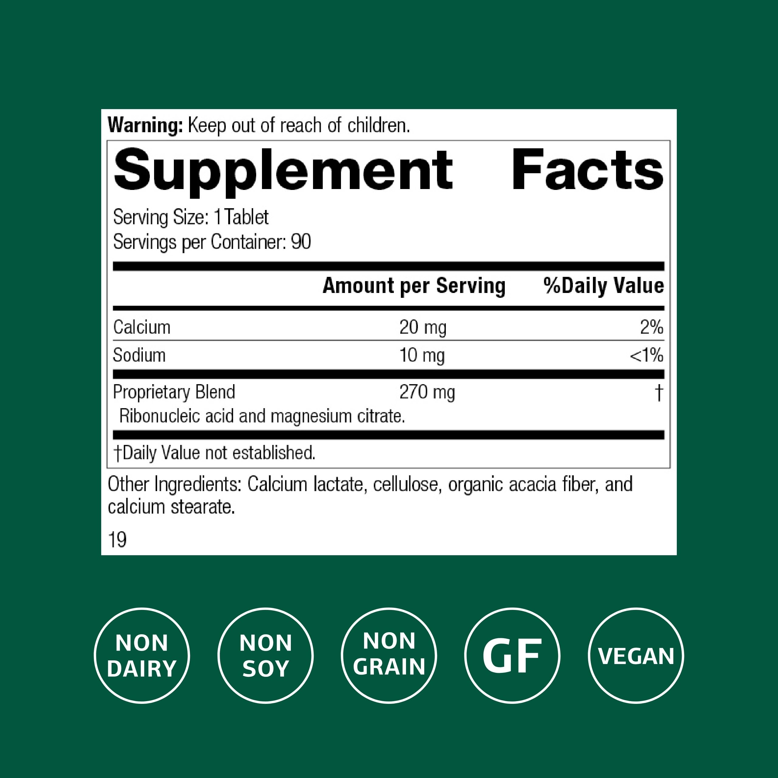 Gluten-free RNA for protein synthesis