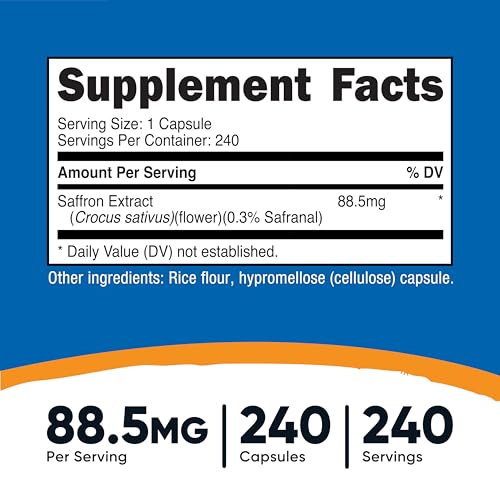 gluten-free saffron extract capsules