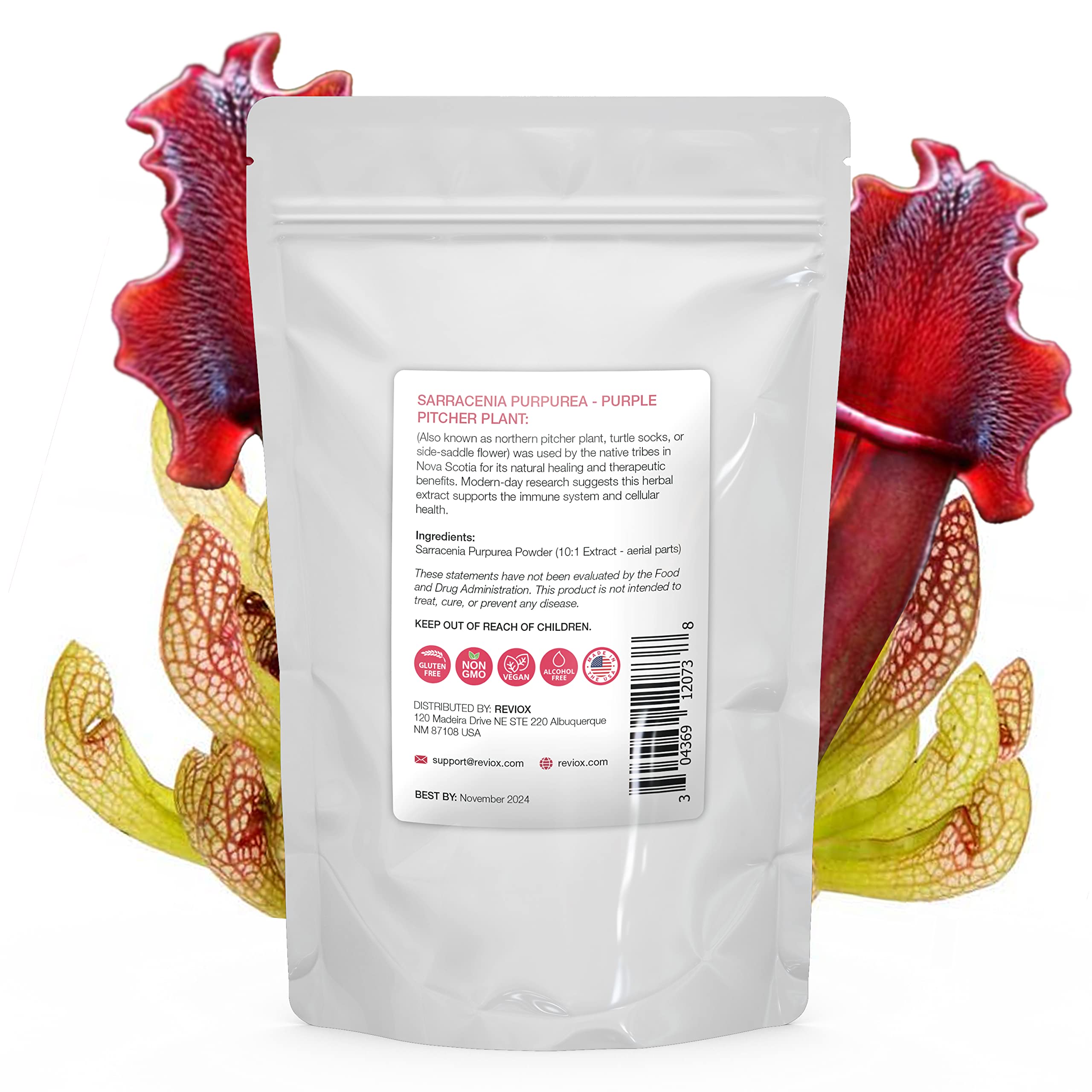 Gluten free Sarracenia Purpurea powder