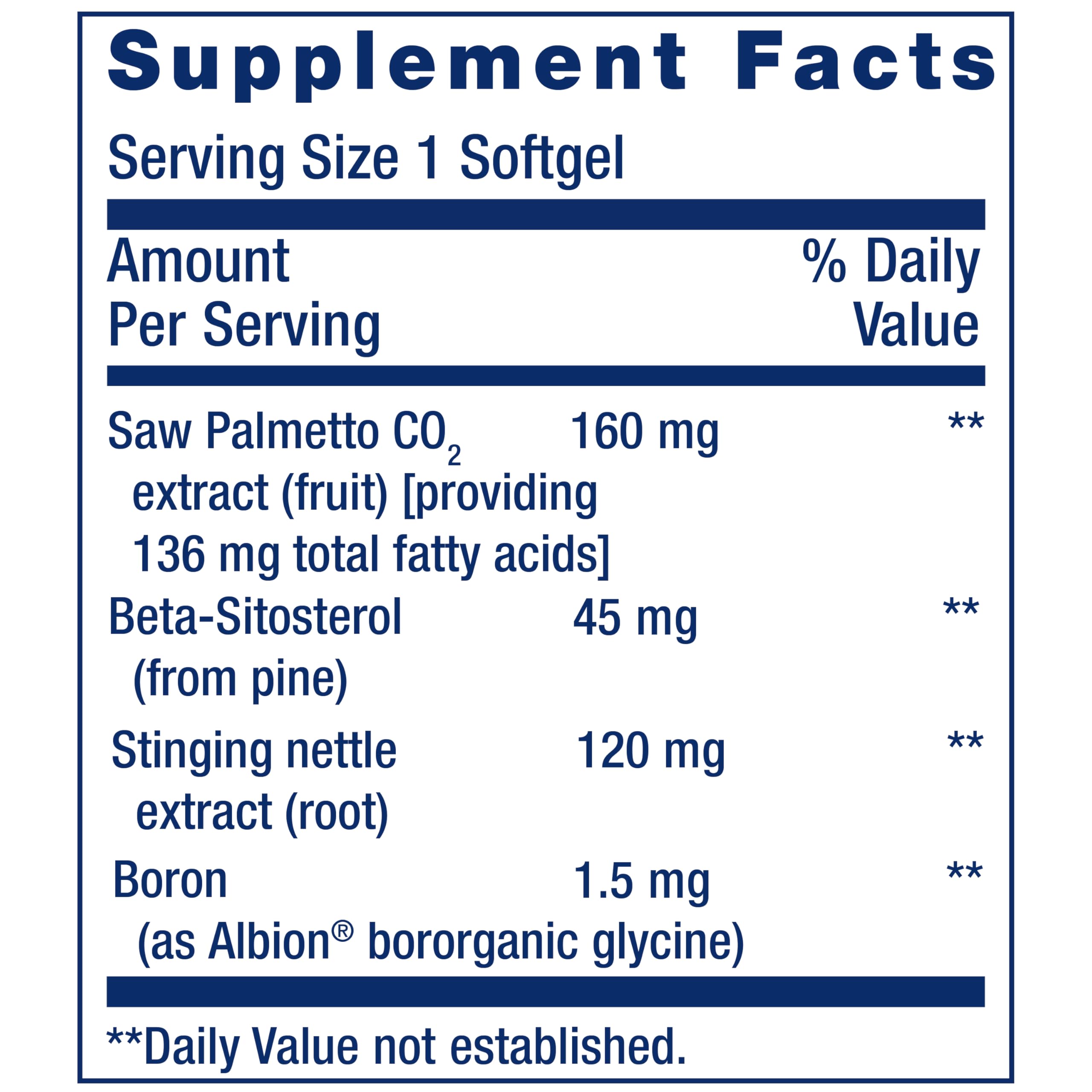 gluten-free saw palmetto capsules