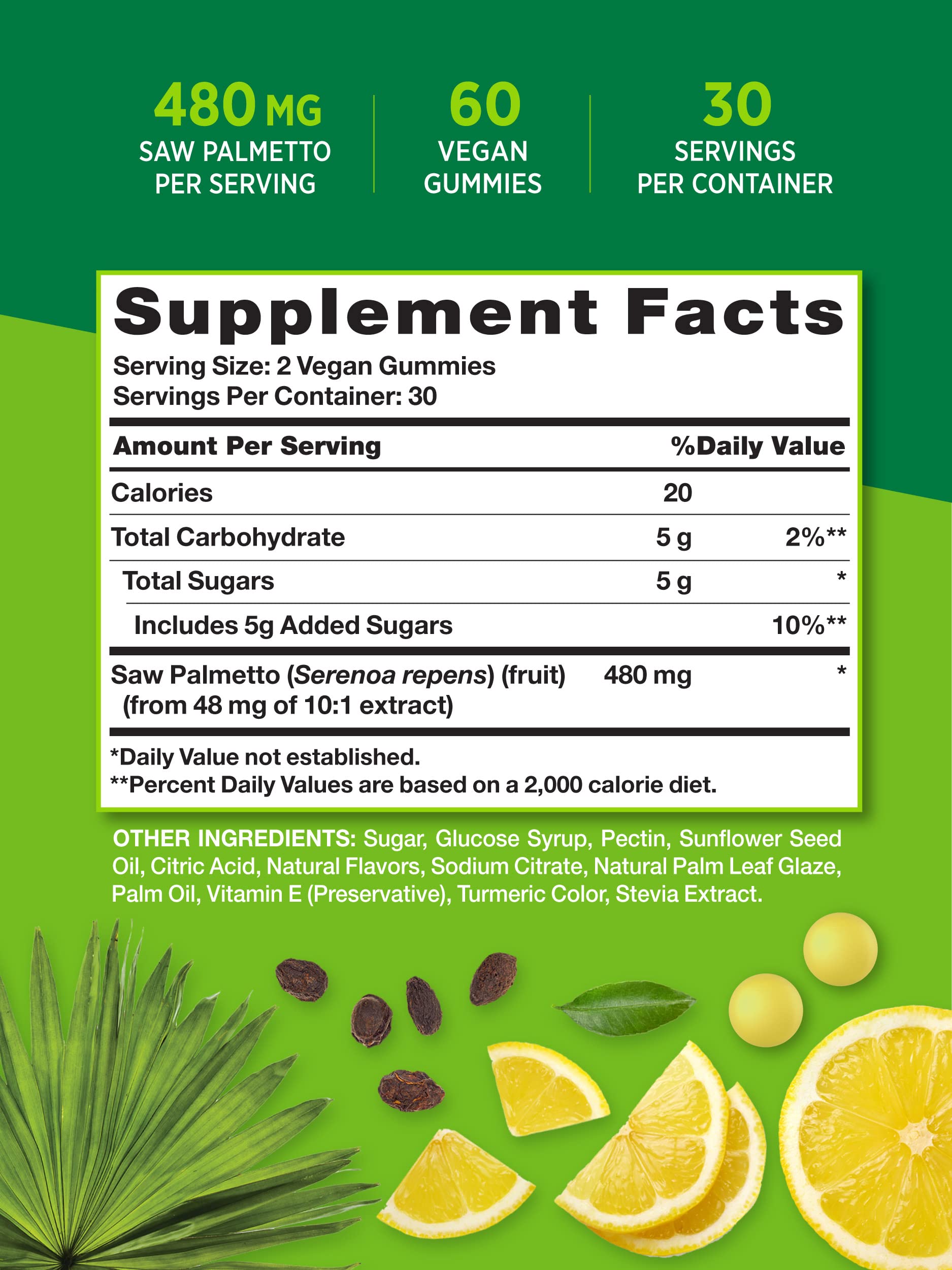gluten-free saw palmetto gummies