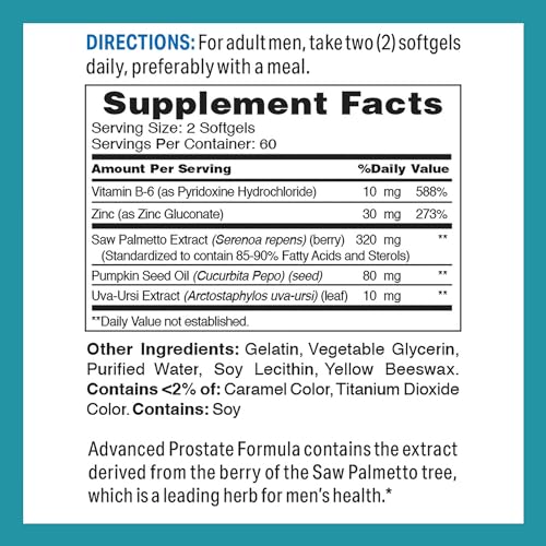 gluten free saw palmetto softgels