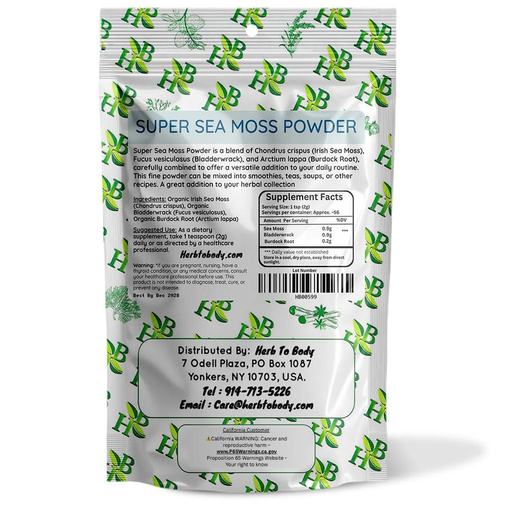Gluten free sea moss and bladderwrack blend