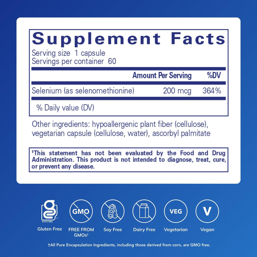 gluten free selenium mineral capsules