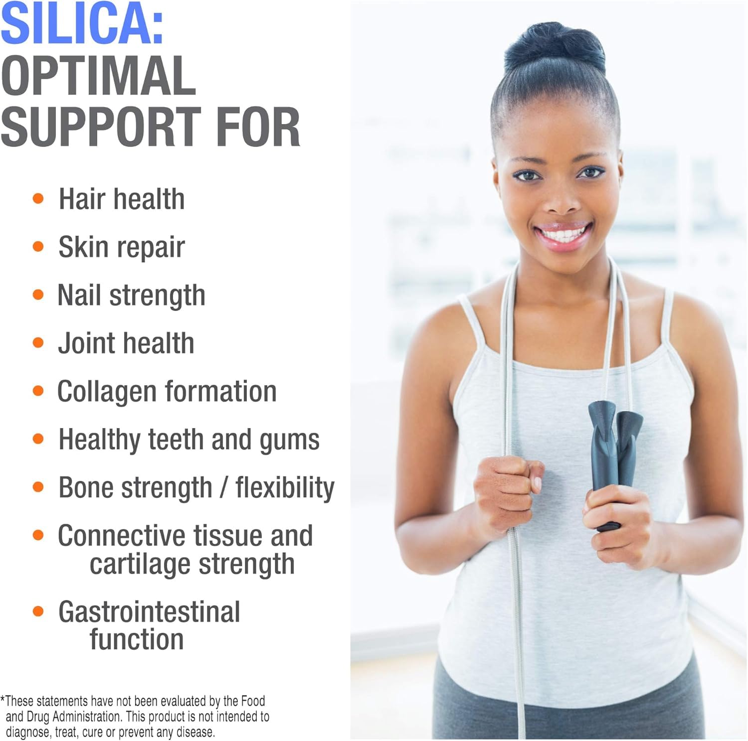Gluten-free silica formula for wellness