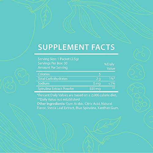 Gluten-free spirulina drink powder