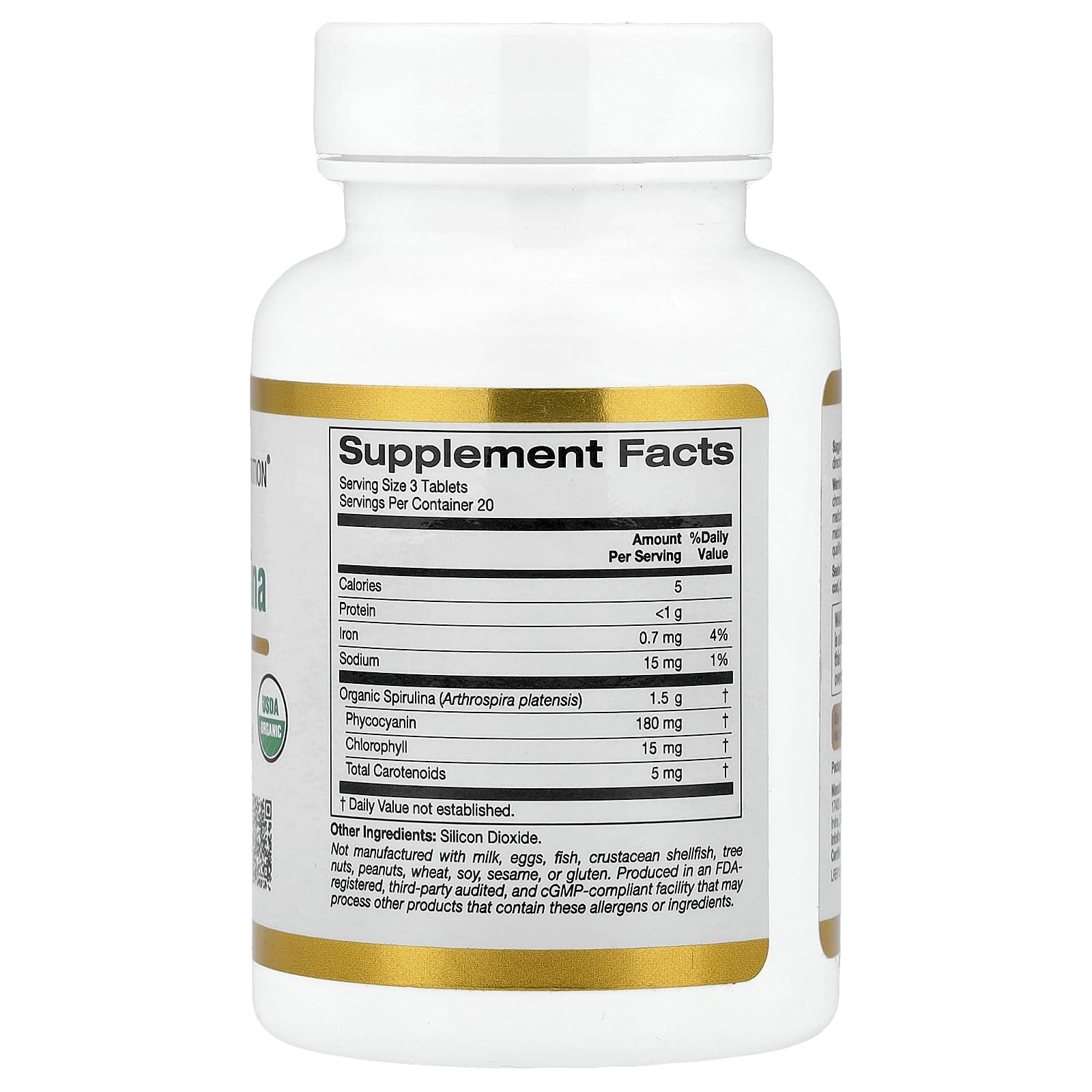 gluten-free spirulina for dietary support