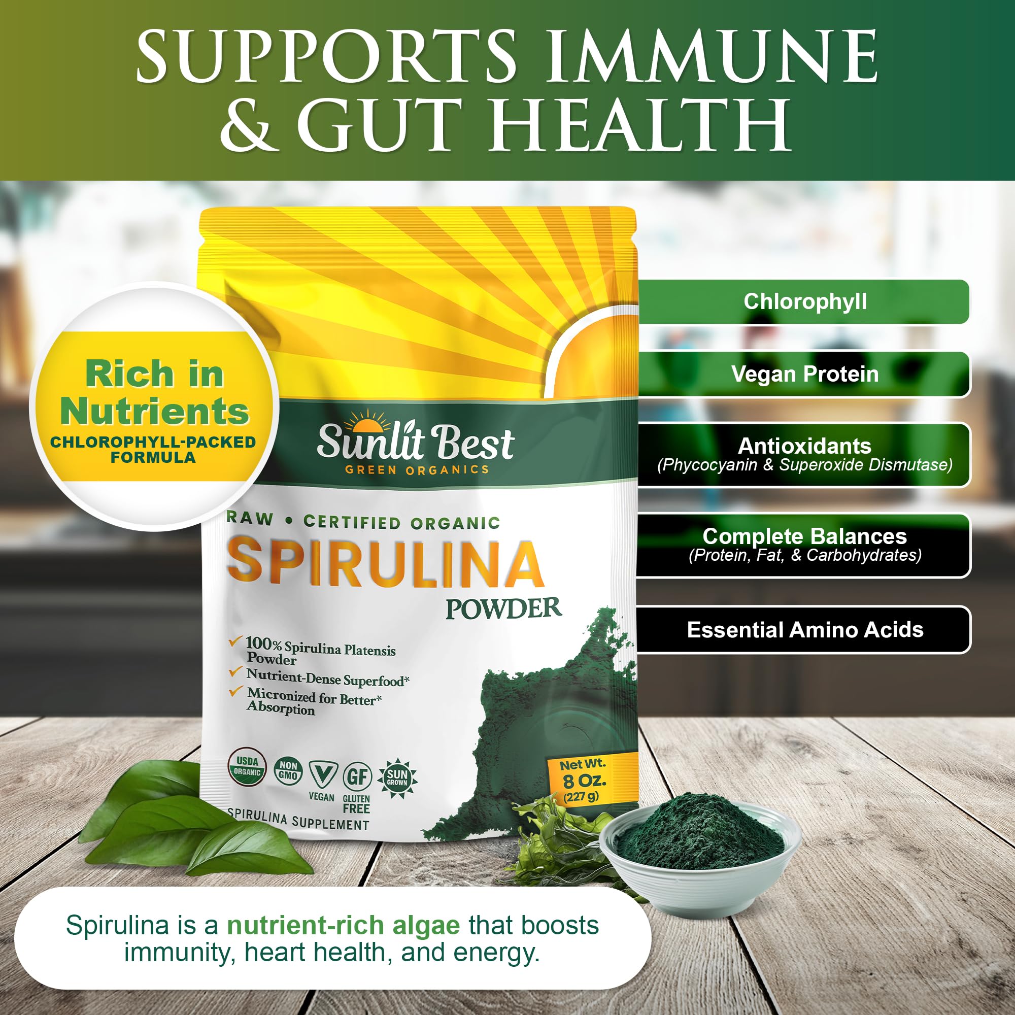gluten-free spirulina for gut health