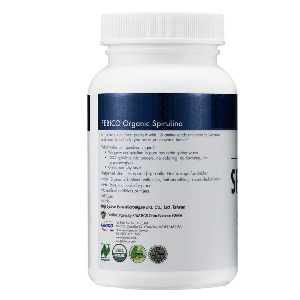 gluten-free spirulina powder for health