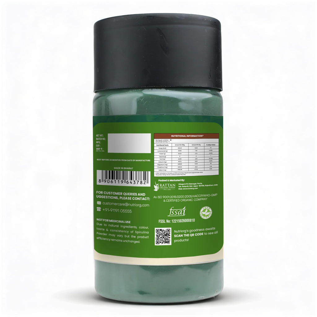 gluten-free spirulina powder for wellness