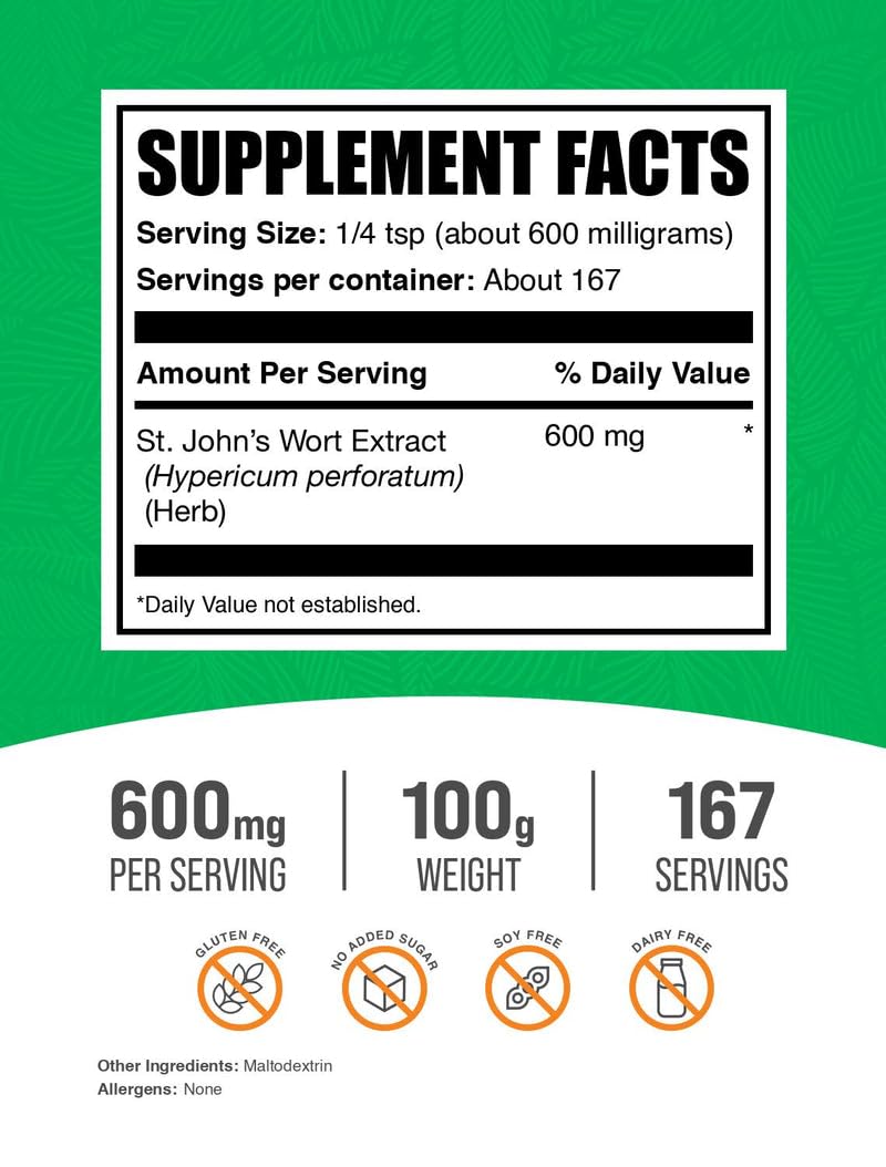 gluten-free st. john's wort benefits