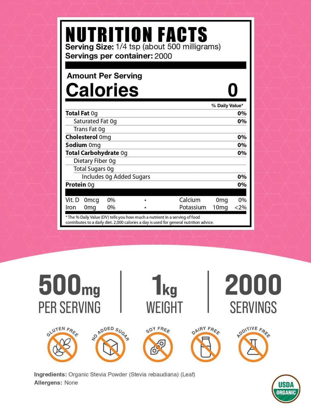 gluten free stevia for healthy diets