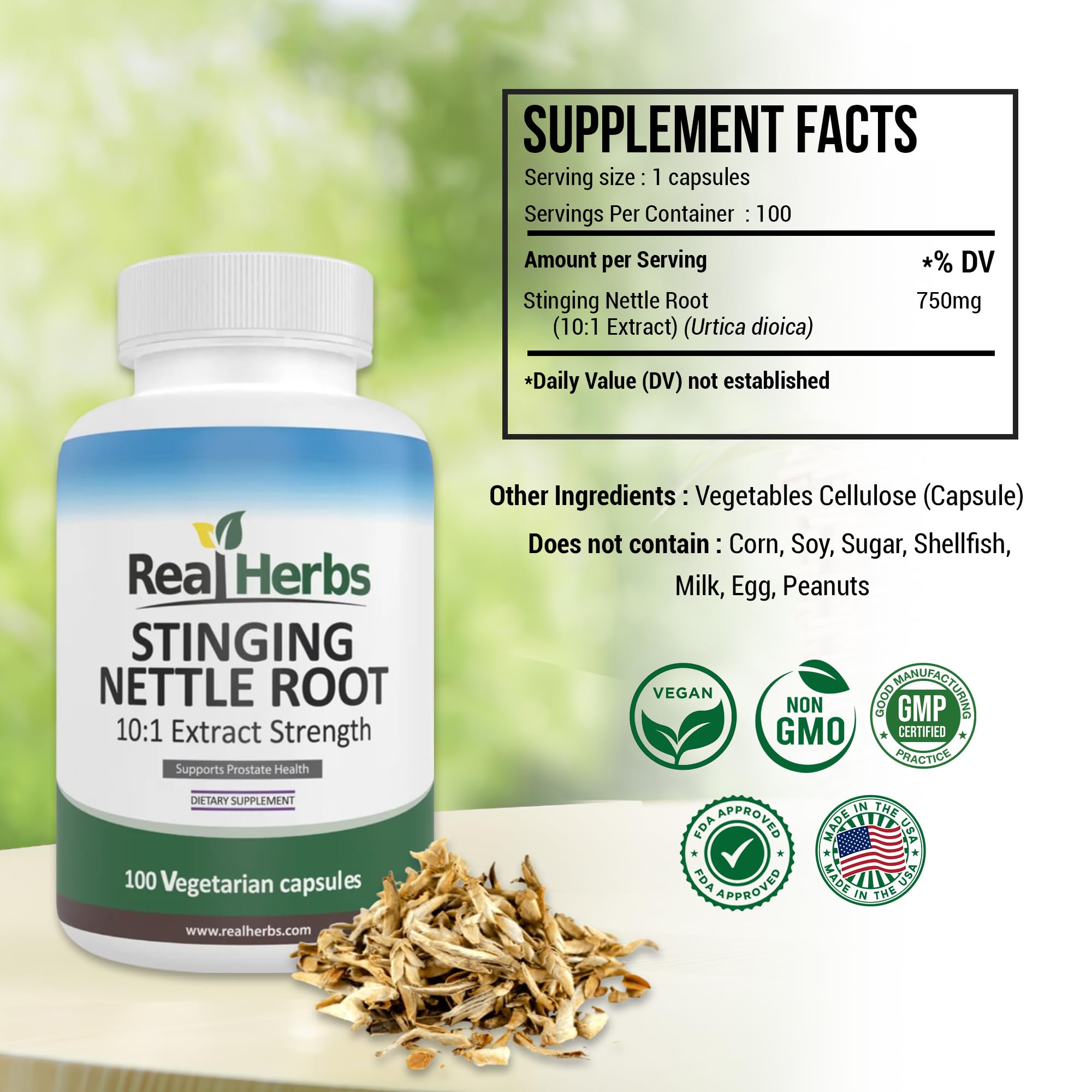 gluten-free stinging nettle supplement