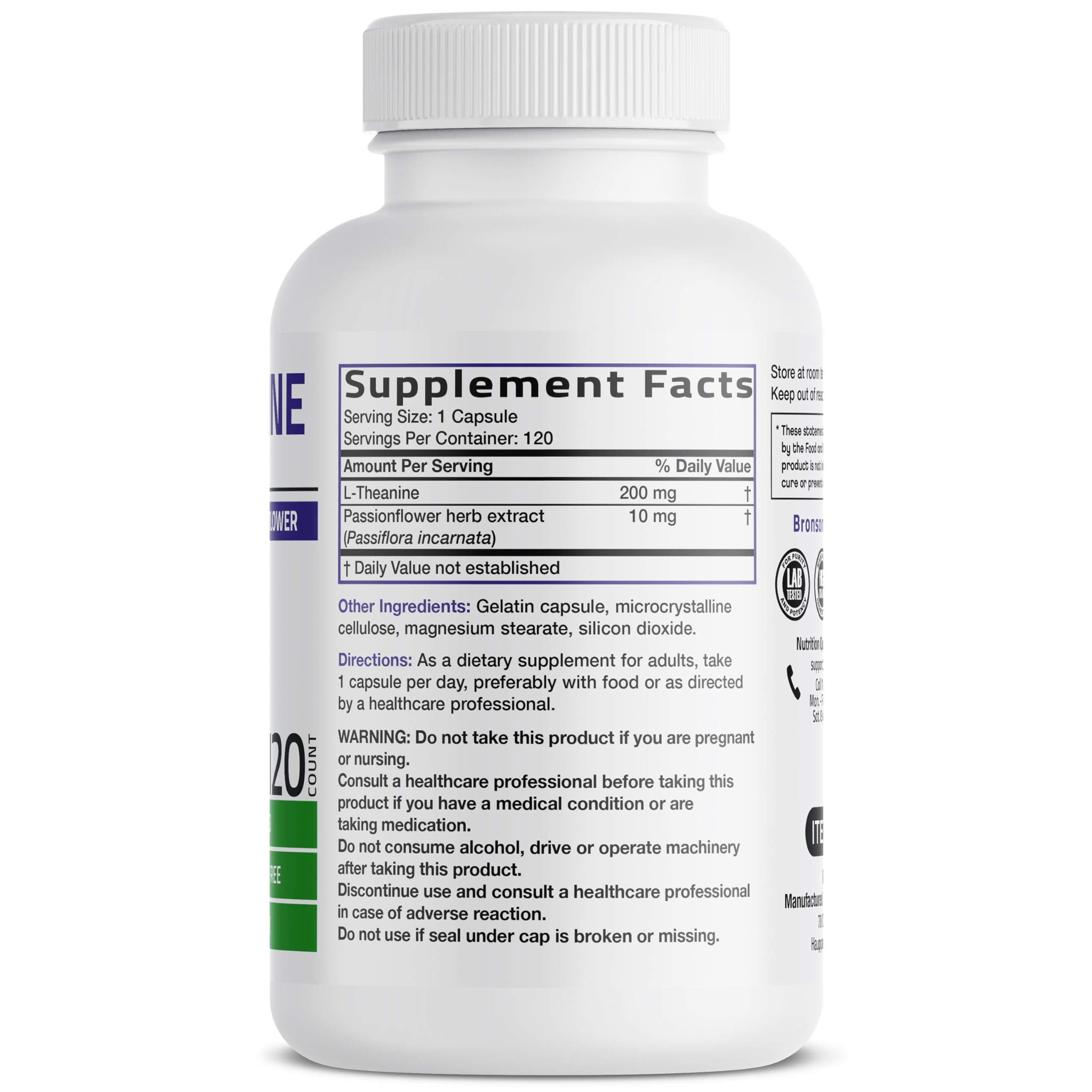 Gluten-free stress management capsules