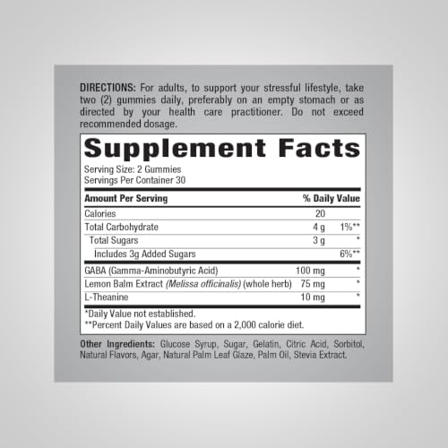 gluten free stress relief gummies