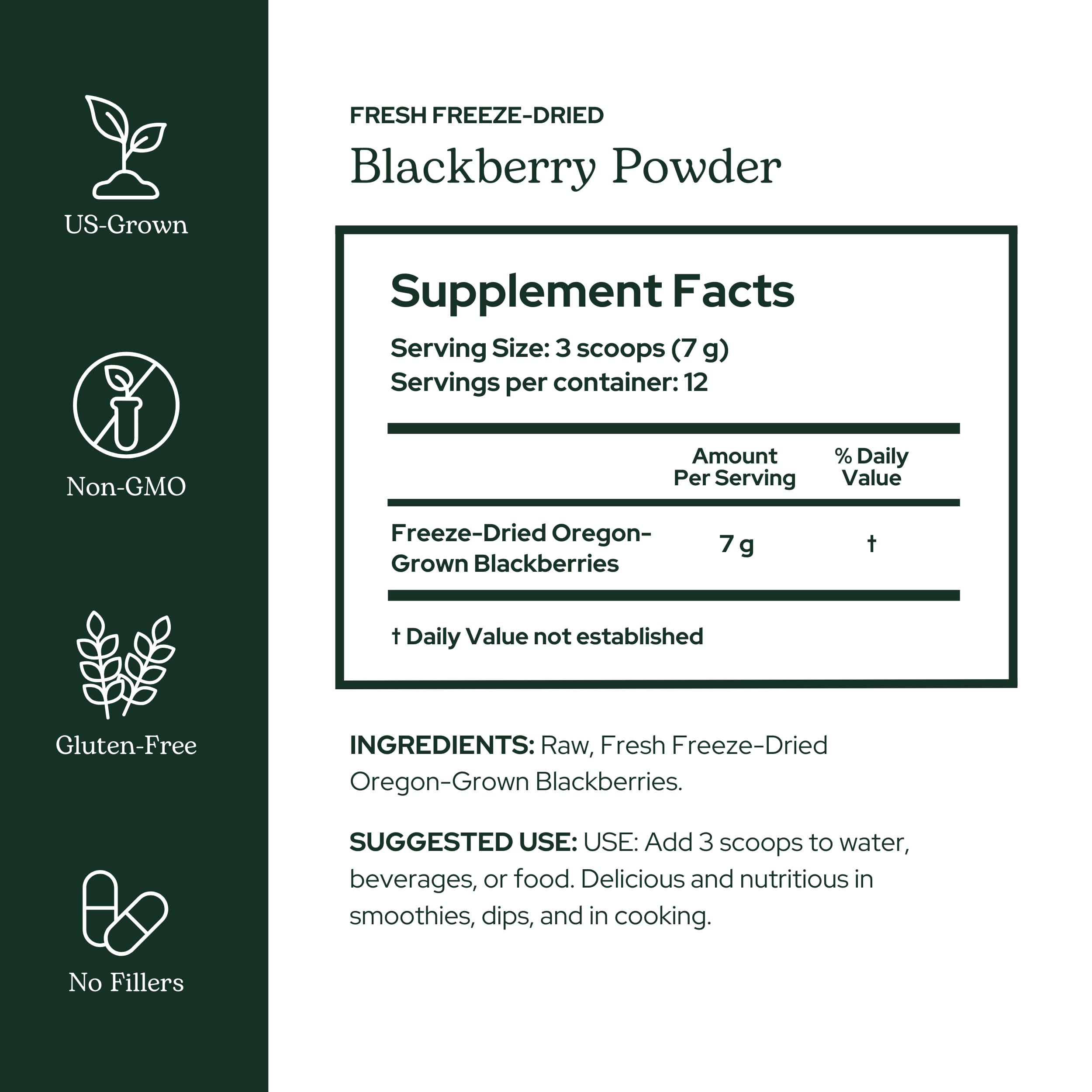 Gluten free superfood for wellness