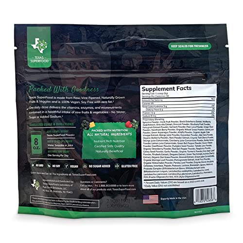 gluten-free superfood powder for health