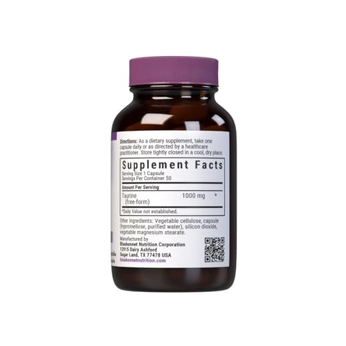 Gluten-free taurine capsules for health