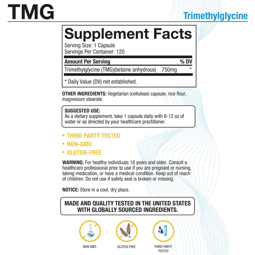 Gluten-free TMG supplement benefits