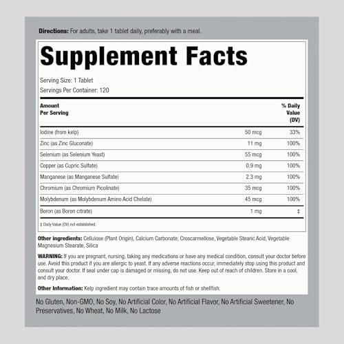 gluten-free trace minerals option