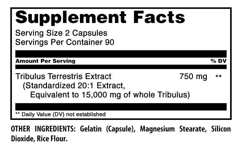 gluten-free tribulus for men