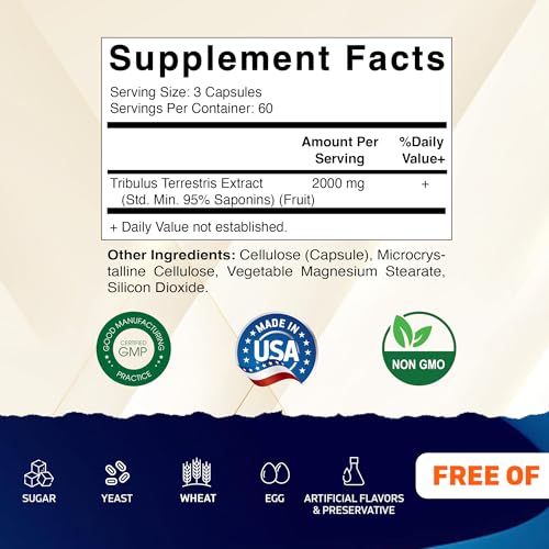 gluten free tribulus supplement option