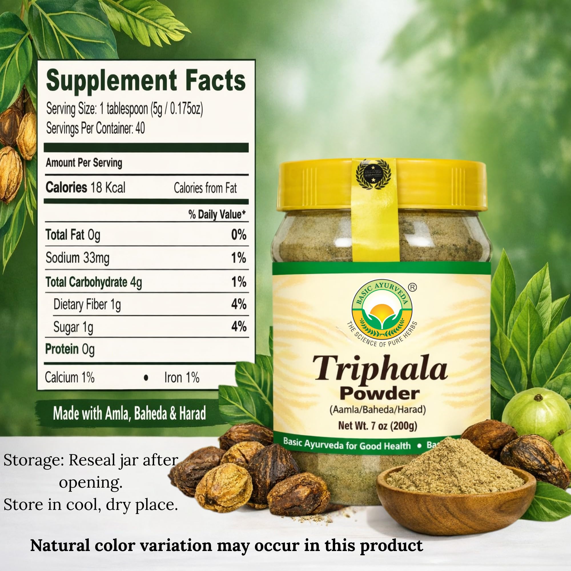 gluten-free triphala powder benefits