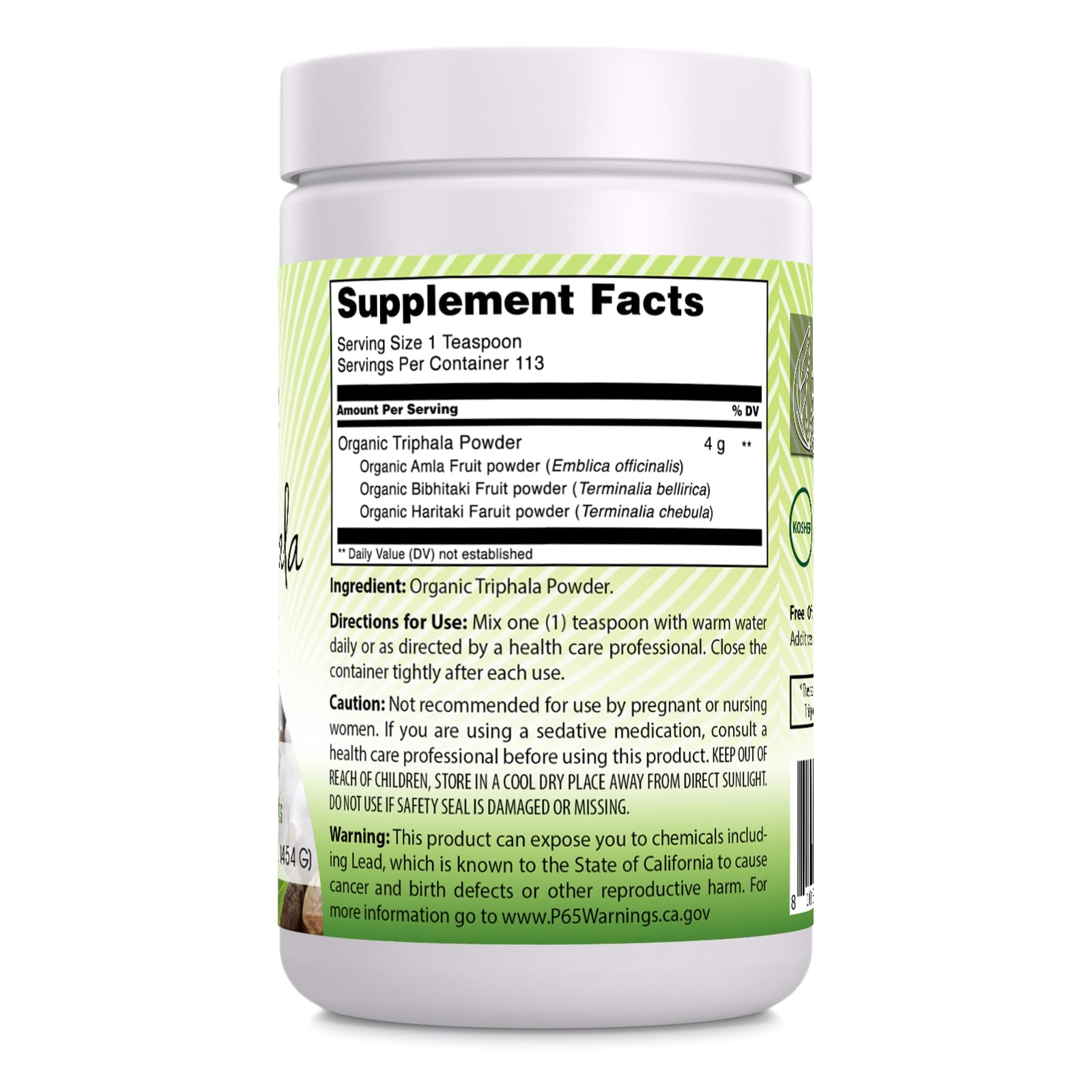 gluten free triphala powder for wellness