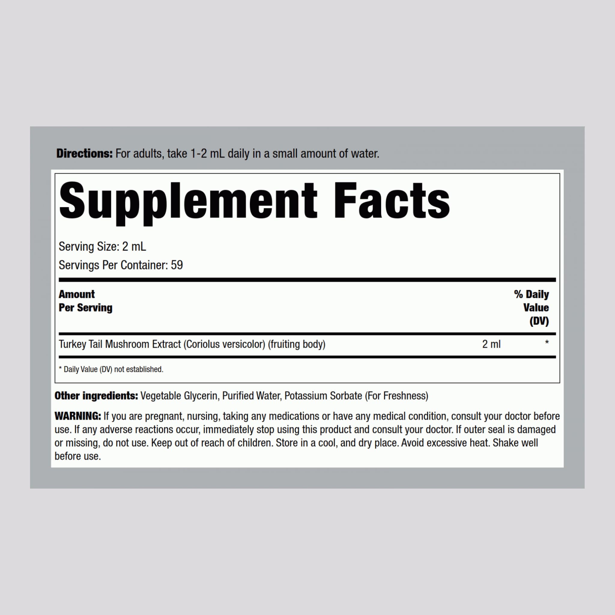 Gluten-free turkey tail extract