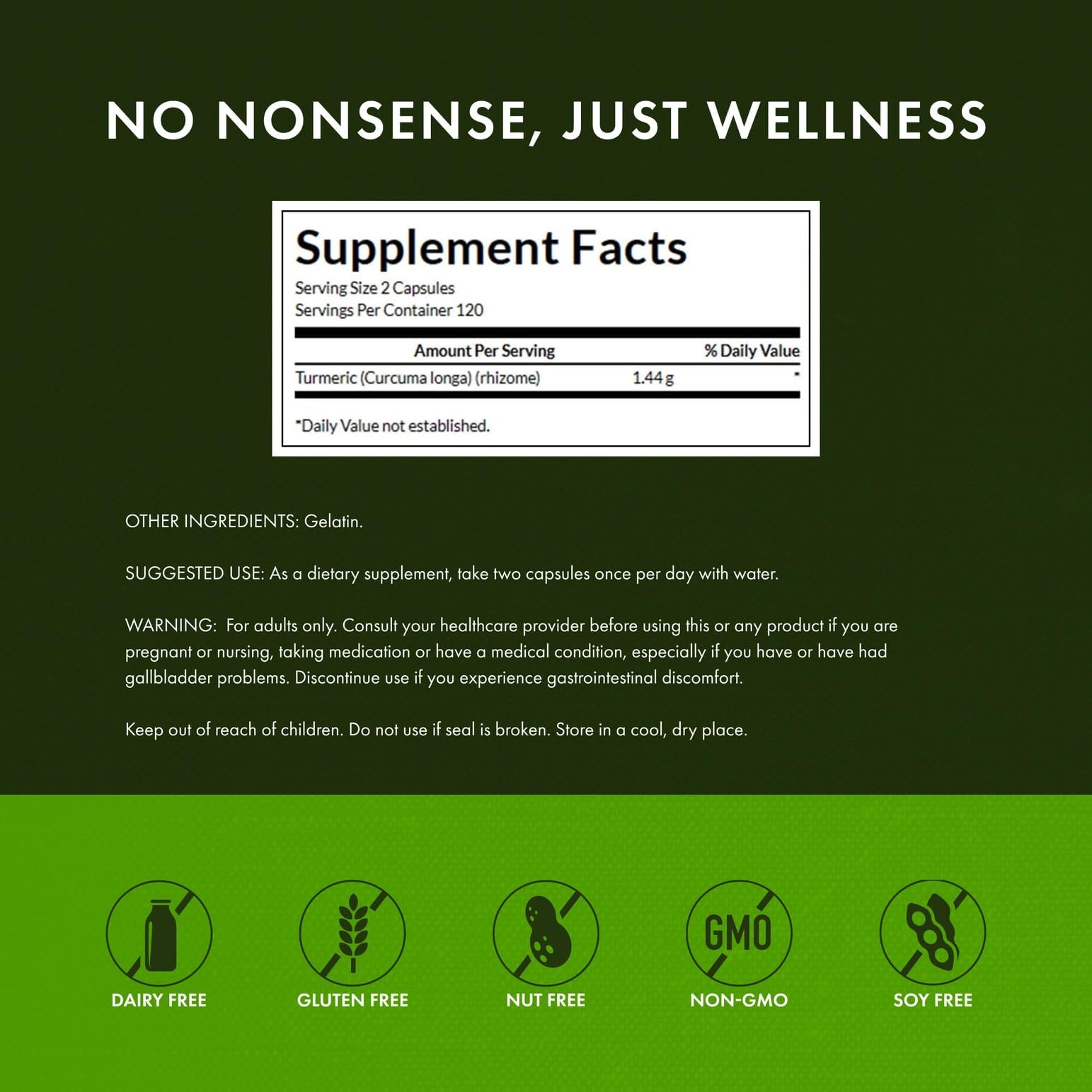 Gluten-free turmeric curcumin benefits