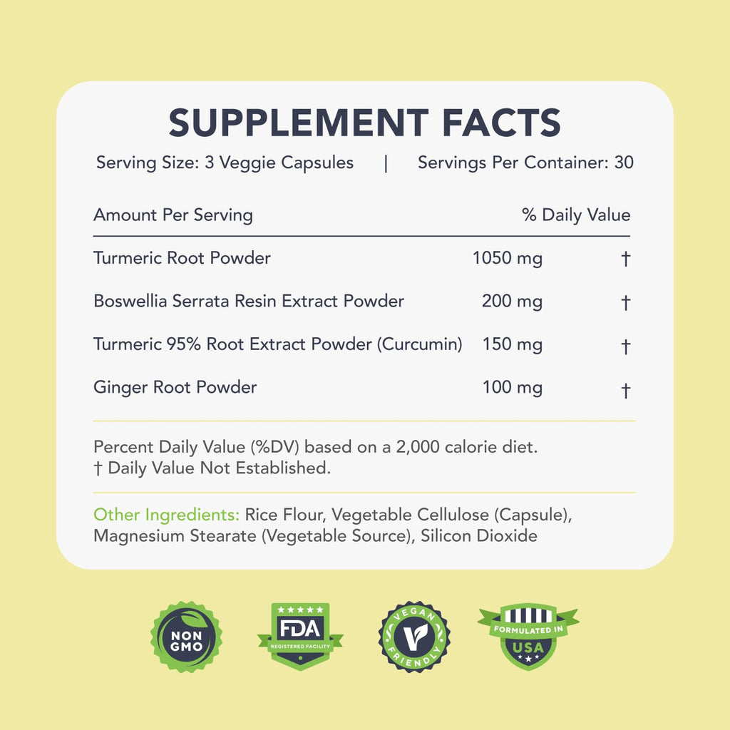 gluten free turmeric curcumin capsules