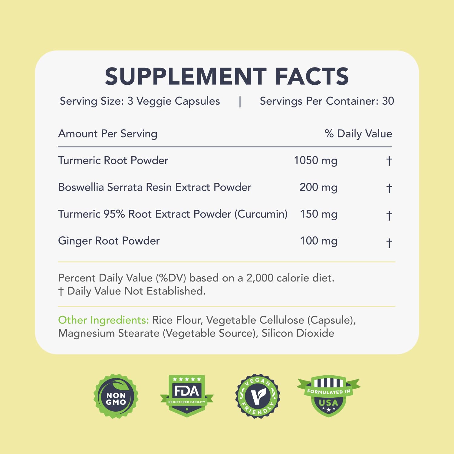 gluten free turmeric curcumin capsules