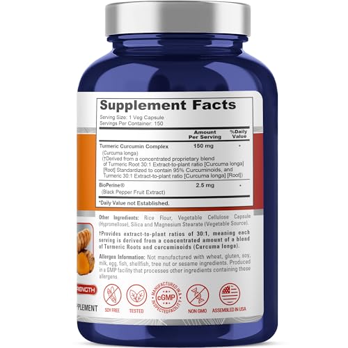 gluten free turmeric curcumin complex