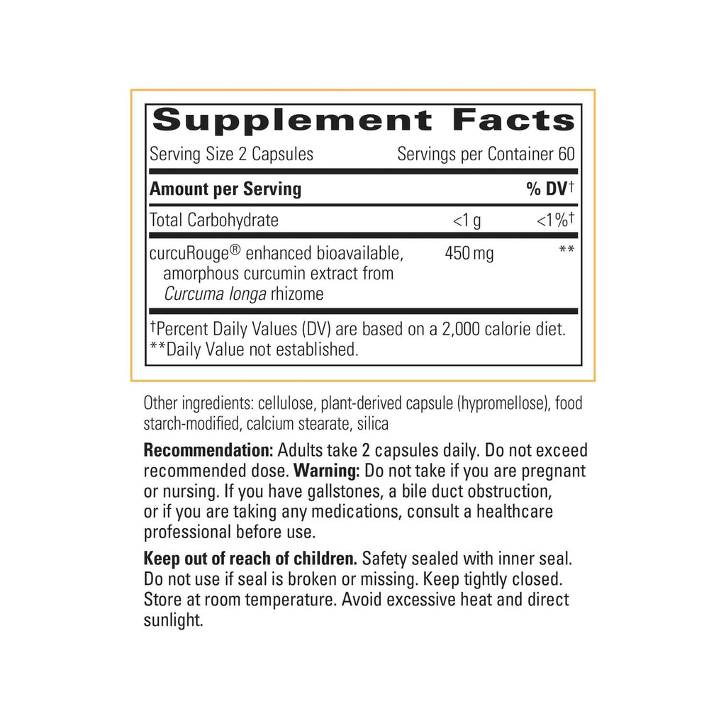 gluten-free turmeric curcumin formula
