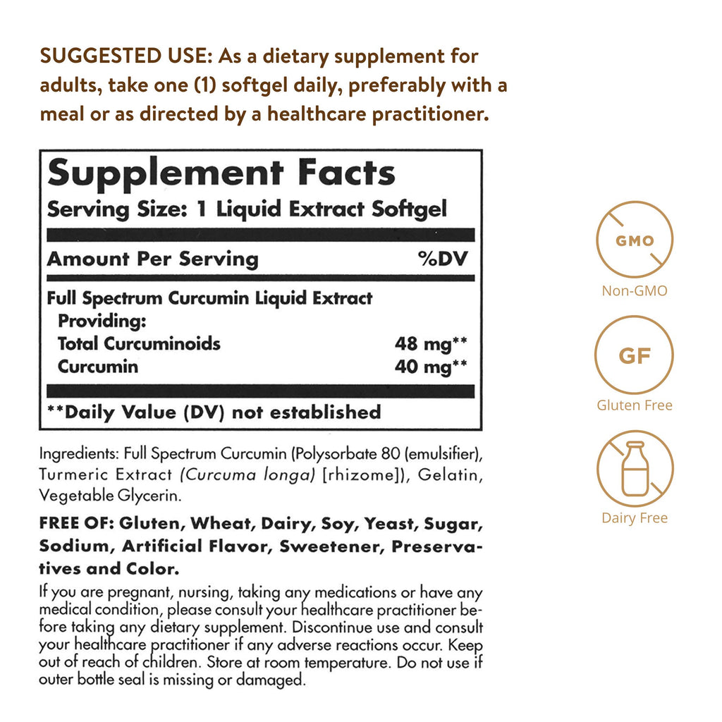 gluten-free turmeric curcumin supplement