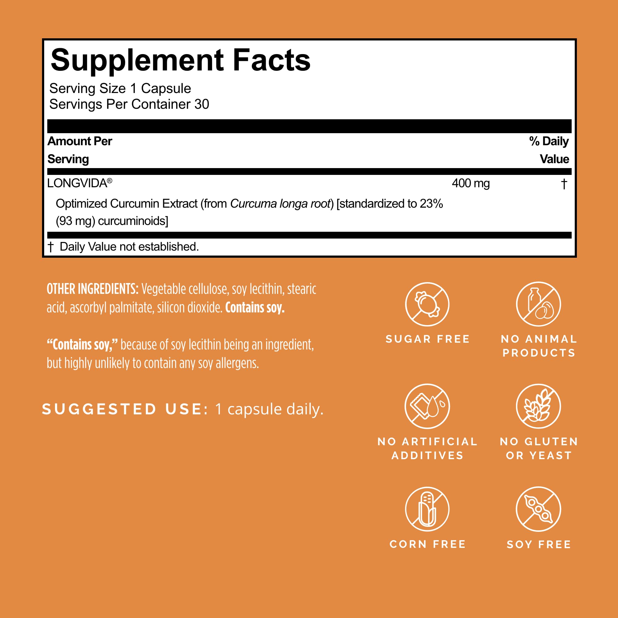 gluten free turmeric curcumin supplement