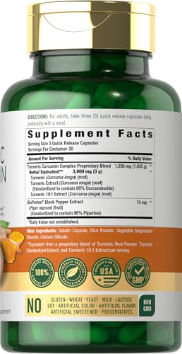 Gluten free turmeric curcumin