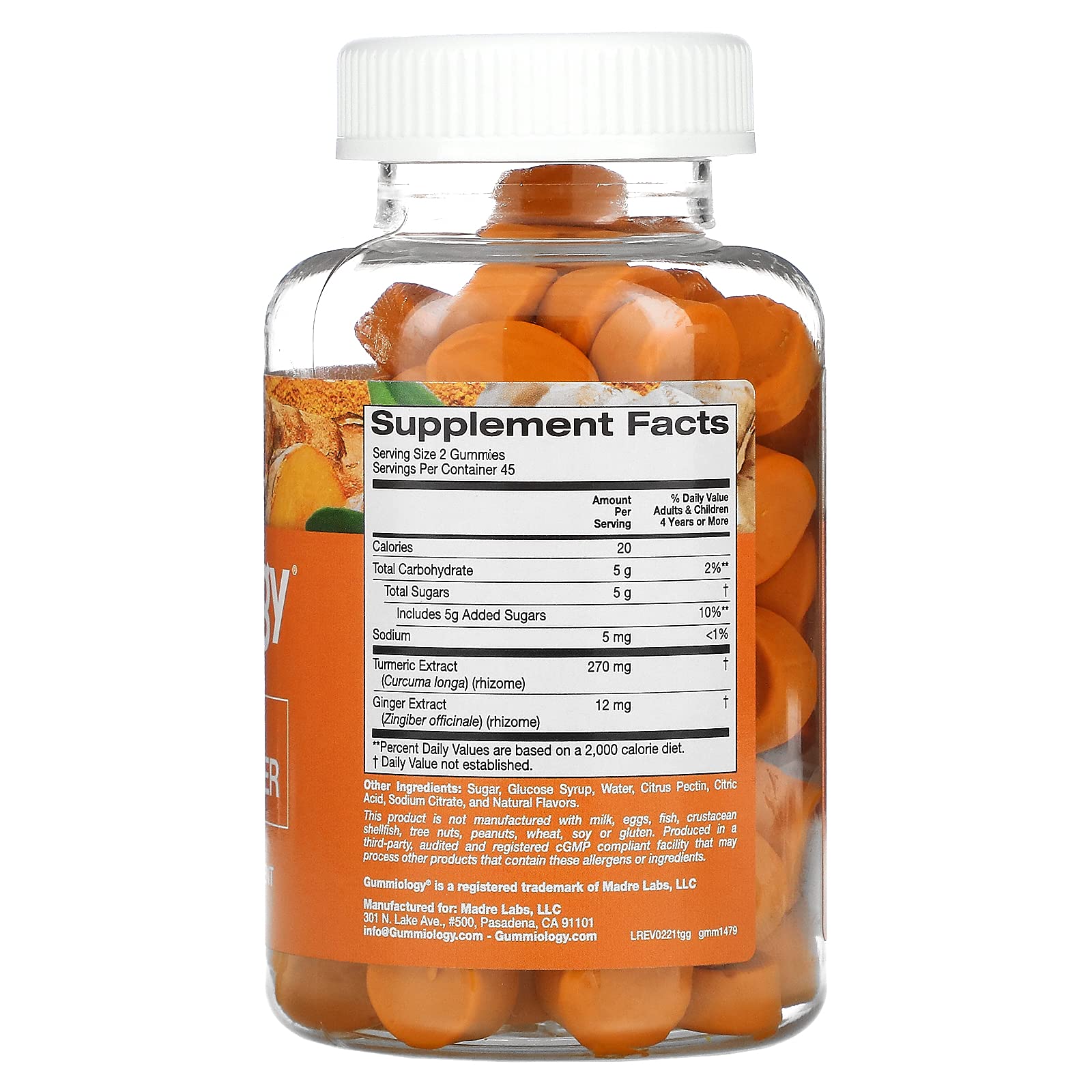 gluten-free turmeric gummies for health
