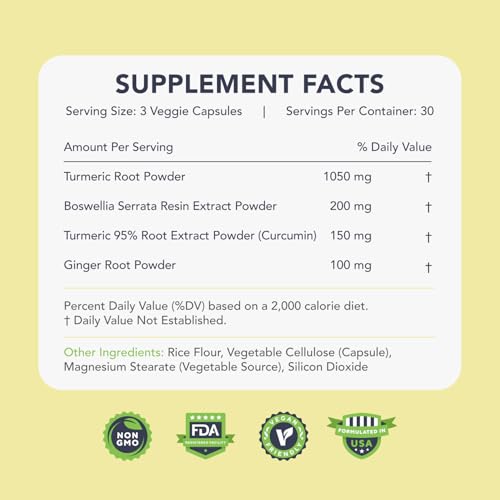 gluten free turmeric health supplement