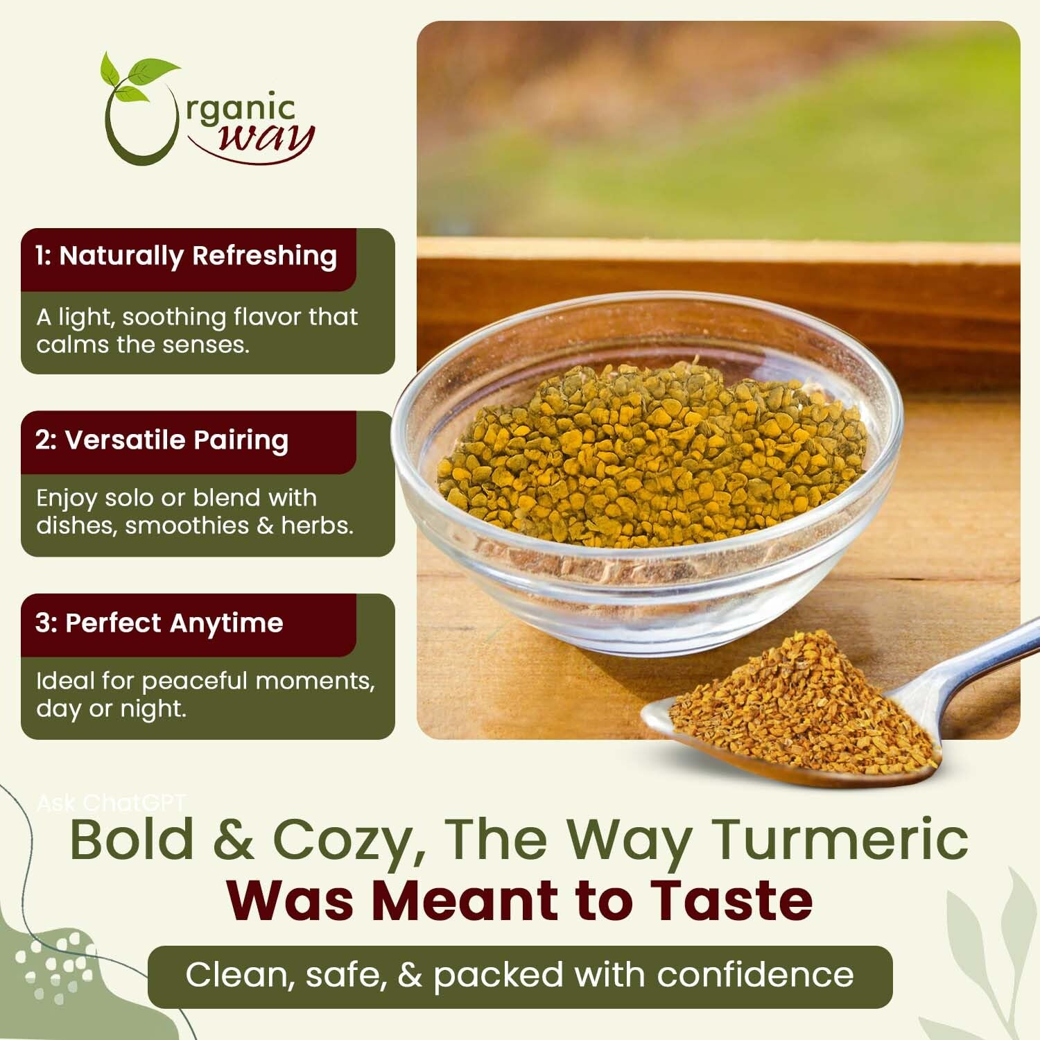 gluten-free turmeric herbal infusion