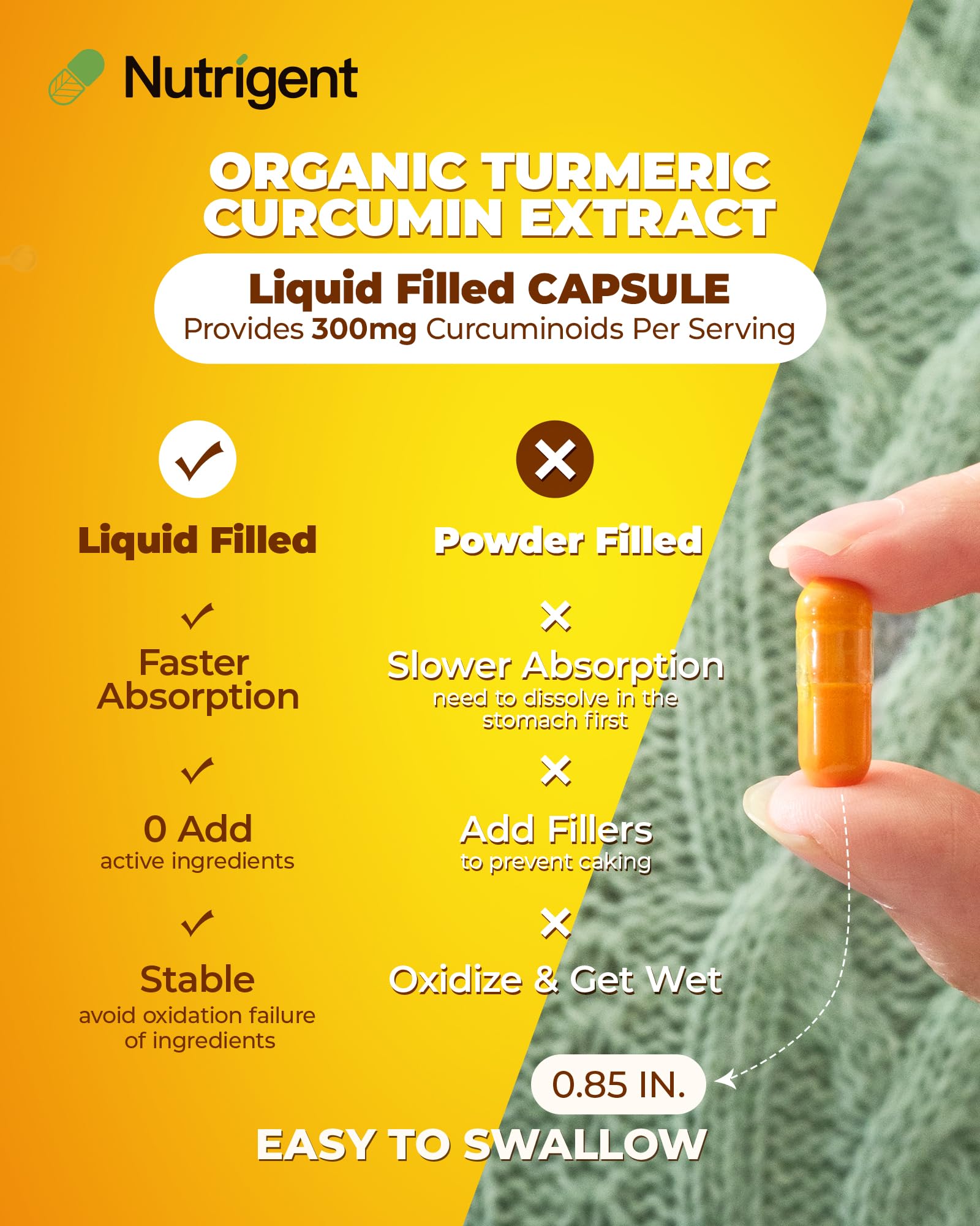 Gluten-free turmeric supplement for joints