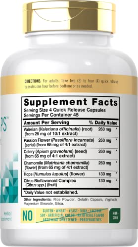 Gluten free valerian capsules