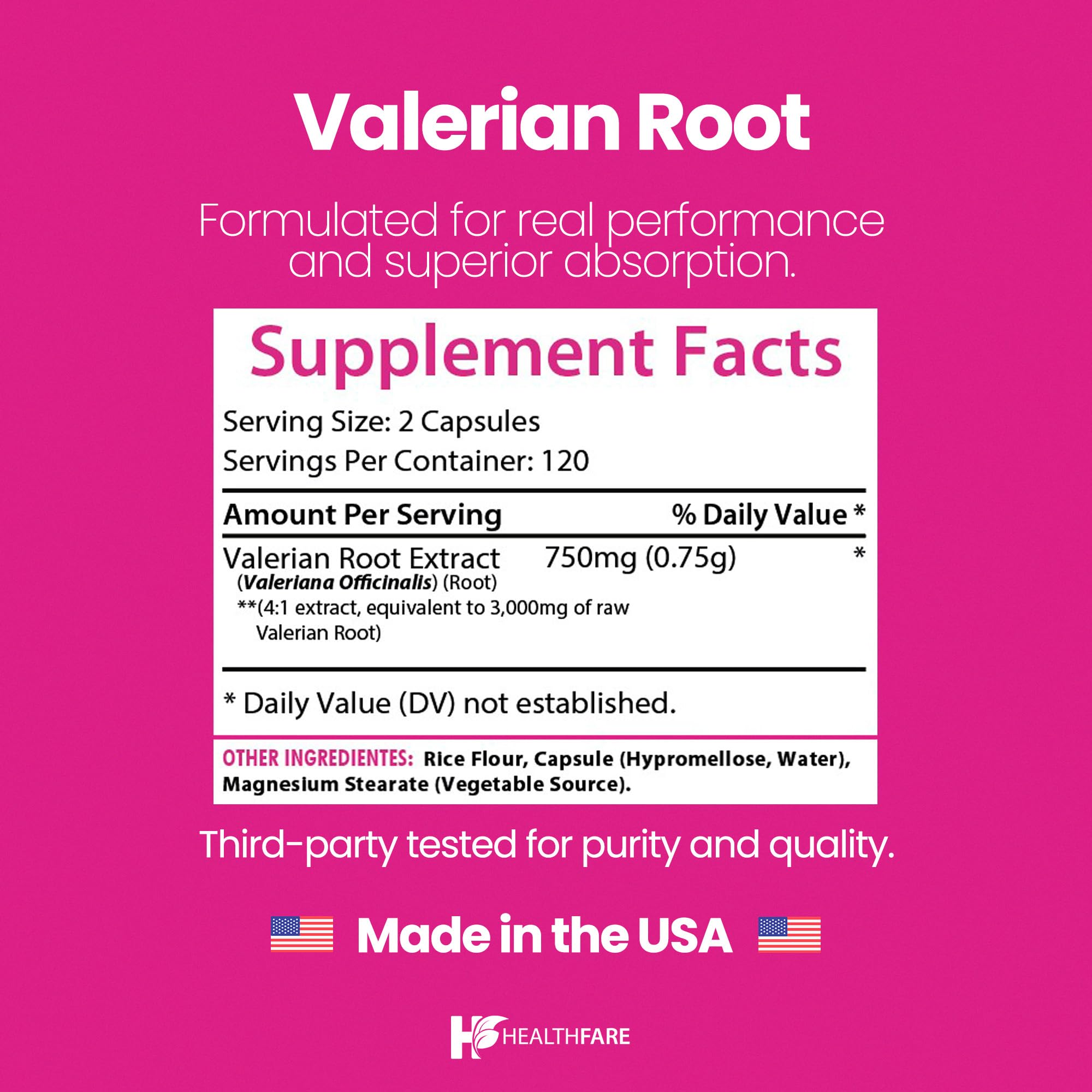 gluten-free valerian root supplement