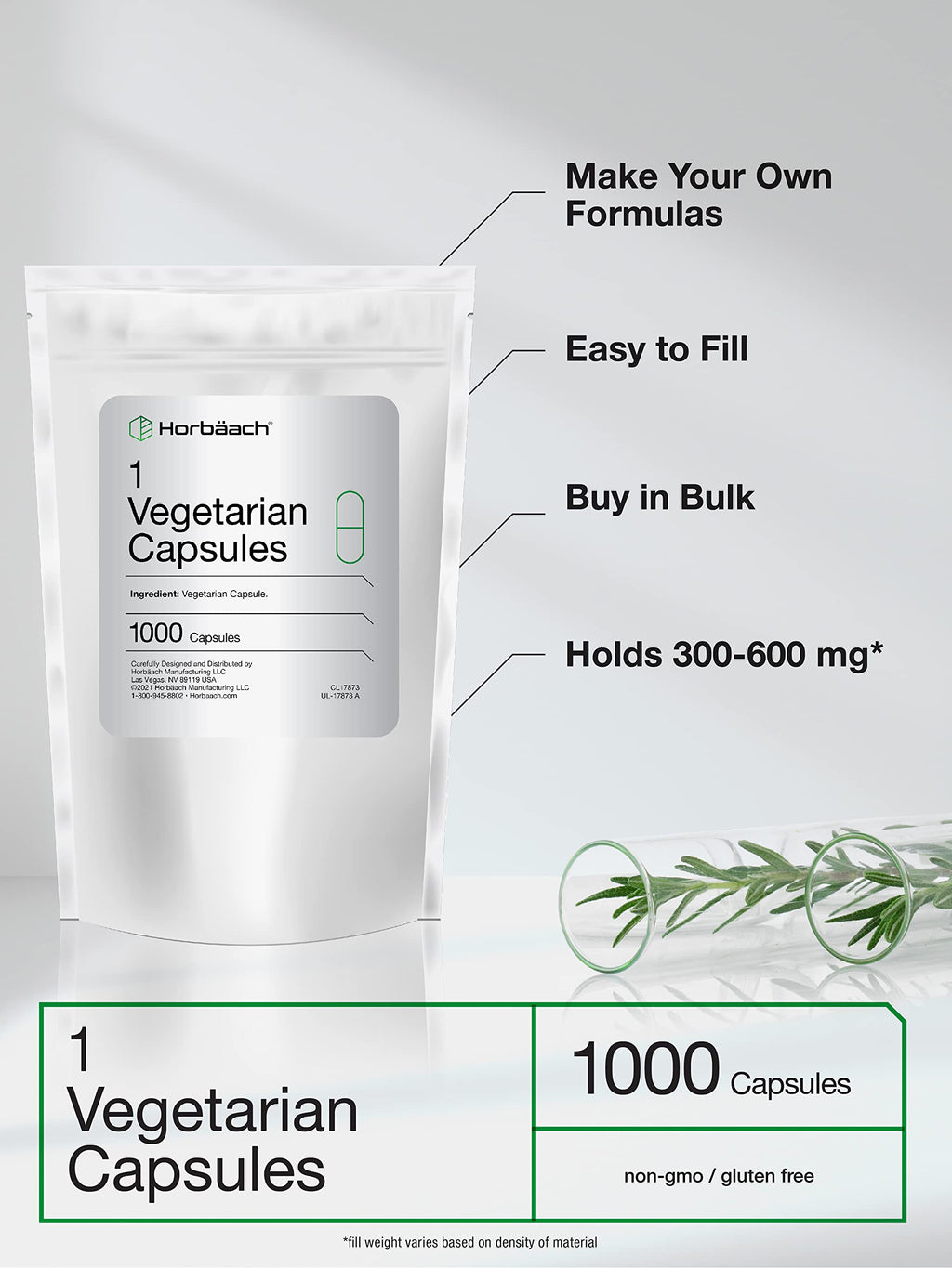 gluten-free vegetable capsules size 1