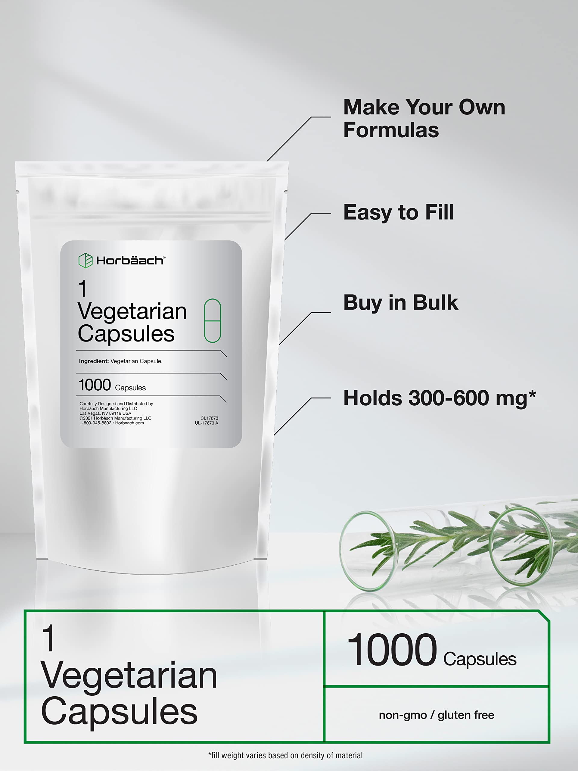 gluten-free vegetable capsules size 1