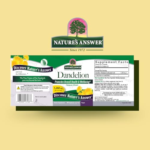 gluten-free vegetarian dandelion supplements