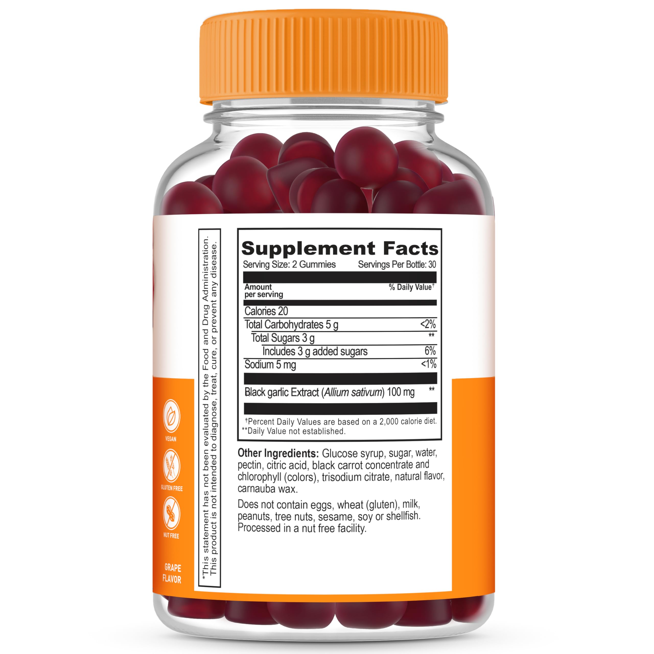 Gluten free vegetarian garlic vitamins