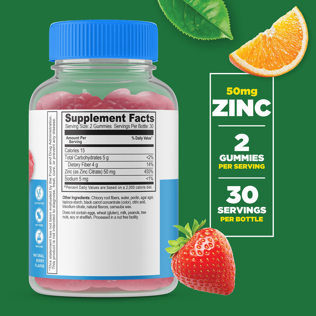 gluten free vegetarian zinc chewables