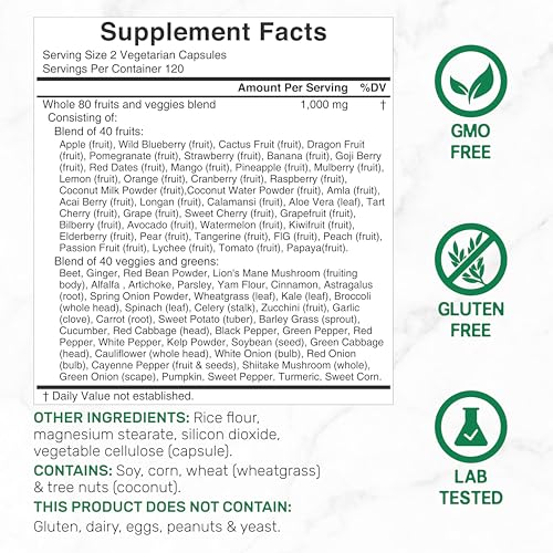 gluten free veggie supplement